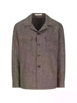 Tagliatore Button-up Patch-pocket Jacket - Brown