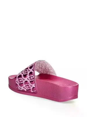 Liu Jo Logo-embossed Platform Slides