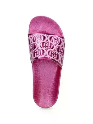 Liu Jo Logo-embossed Platform Slides