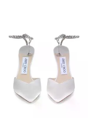 JIMMY CHOO Saeda Crystal-embellished Pumps