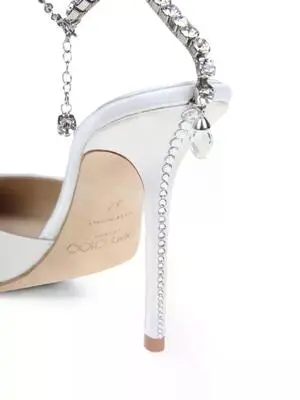 JIMMY CHOO Saeda Crystal-embellished Pumps