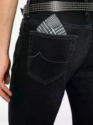 Jacob Cohen Slim-fit Jeans With Logo Patch