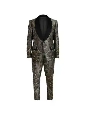 Dolce & Gabbana Floral-jacquard Three-piece Suit