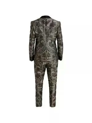 Dolce & Gabbana Floral-jacquard Three-piece Suit
