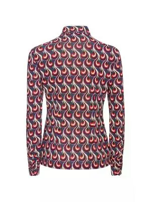 La DoubleJ Fitted Shirt With Geometric Print