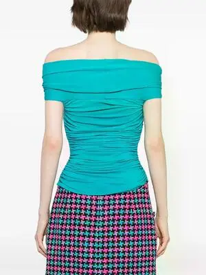 Celine Off-the-shoulder Ruched Top