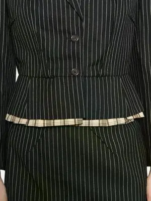 LOUIS VUITTON Striped Skirt Suit Set