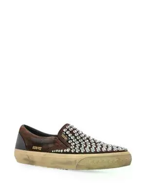 GOLDEN GOOSE Stud-embellished Slip-on Sneakers