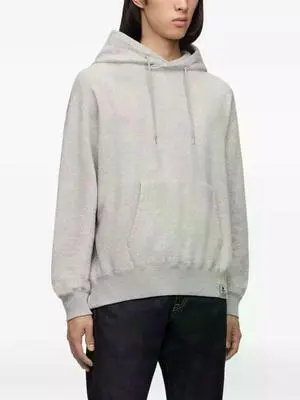 MOMOTARO Drawstring-hood Hoodie With Logo Patch