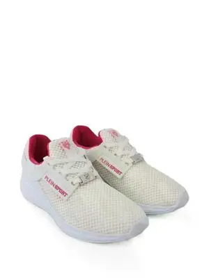 PLEIN SPORT Mesh Panel Lace-up Sneakers - Neutrals