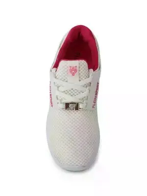 PLEIN SPORT Mesh Panel Lace-up Sneakers - Neutrals