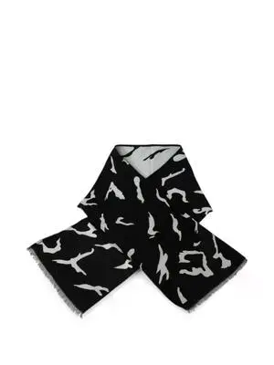 Givenchy Abstract-print Fringed Scarf