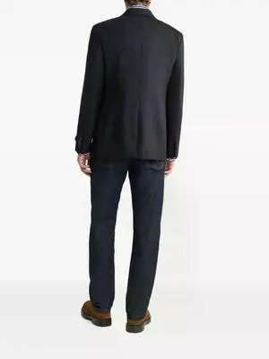 Etro Single-breasted Wool-blend Flannel Jacket