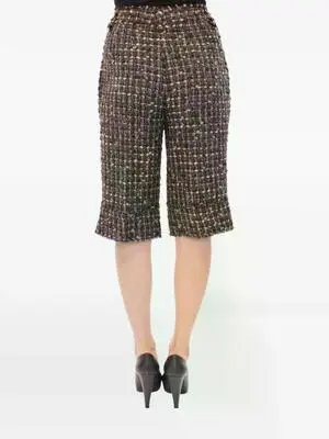 Dolce & Gabbana Multicolor Tweed Knee-length Shorts