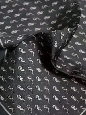 Dolce & Gabbana Seahorse-print Silk Pocket Square