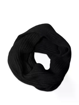 Dolce & Gabbana Ribbed Knit Cashmere Scarf - Black