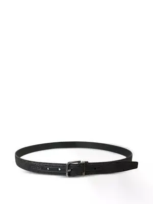 Dolce & Gabbana Glitter-embossed Leather Belt