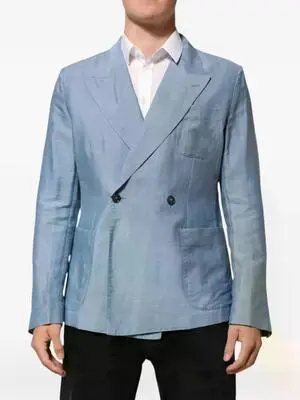 Dolce & Gabbana Double-breasted Linen Blazer
