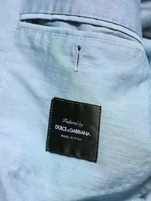 Dolce & Gabbana Double-breasted Linen Blazer