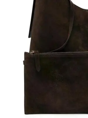 Strathberry Suede Shoulder Bag - Brown