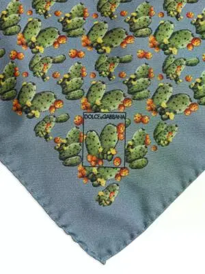 Dolce & Gabbana Cactus-print Pocket Square