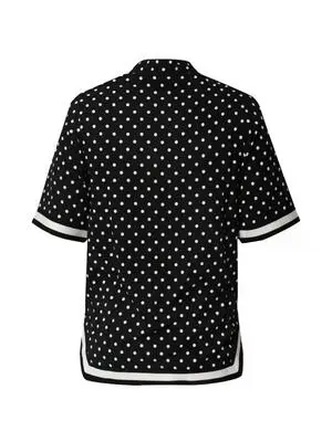 Dolce & Gabbana Polka-dot Bandana Print Spread Collar Shirt