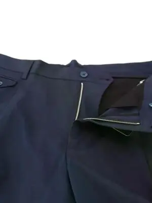 Dolce & Gabbana Navy Wool Pleated Chino Shorts