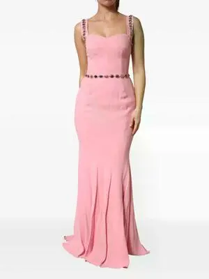 Dolce & Gabbana Embellished Mermaid Maxi Dress