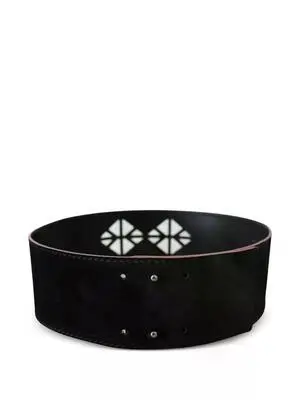 Costume National Laser-cut Studded Belt - Black