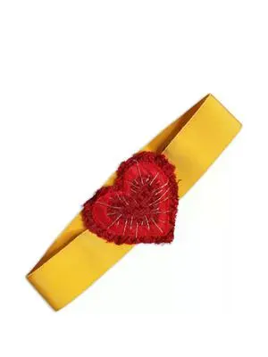 Dolce & Gabbana Heart Patch Grosgrain Belt