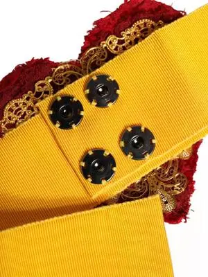 Dolce & Gabbana Heart Patch Grosgrain Belt