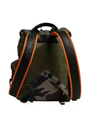 Dolce & Gabbana Patchwork Camouflage Backpack - Green