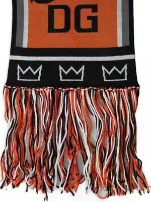 Dolce & Gabbana Dg Royals Tiger-print Fringed Scarf