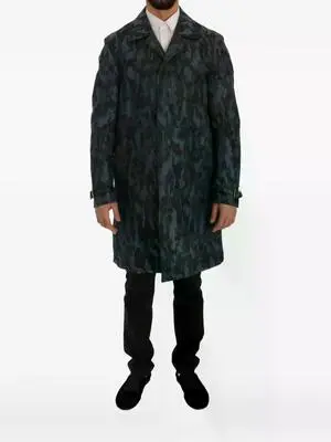 Dolce & Gabbana Camouflage Print Long Sleeve Coat