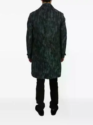 Dolce & Gabbana Camouflage Print Long Sleeve Coat