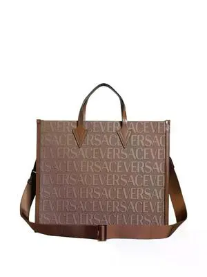 Versace La Greca Monogram Tote Bag
