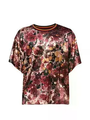 Dolce & Gabbana Marble-print Short-sleeve T-shirt