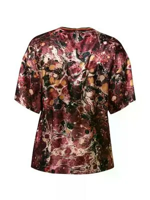 Dolce & Gabbana Marble-print Short-sleeve T-shirt