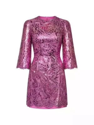 Dolce & Gabbana Floral Lace Mini Dress