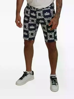 Dolce & Gabbana All-over Crown Print Shorts