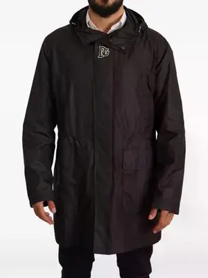 Dolce & Gabbana Logo Detail Hooded Parka