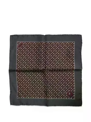 Dolce & Gabbana Cocktail-print Silk Pocket Square - Brown