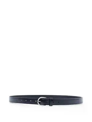 ANN DEMEULEMEESTER Leather Belt With Buckle Fastening - Black