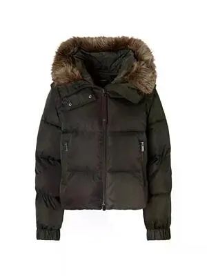 Pinko Faux-fur Trimmed Puffer Jacket