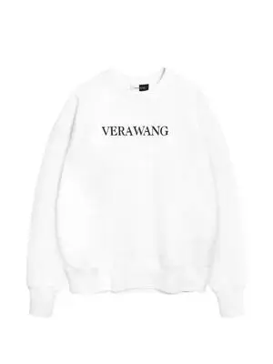 Vera Wang Logo Print Cotton Sweatshirt