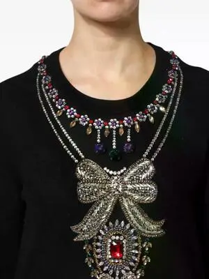 Dolce & Gabbana Embellished Virgin Wool Sweater