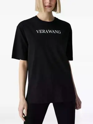 Vera Wang Logo Print Cotton T-shirt