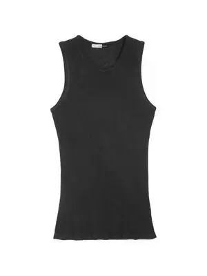 Vera Wang Tessa Ribbed-knit Cotton Tank Top
