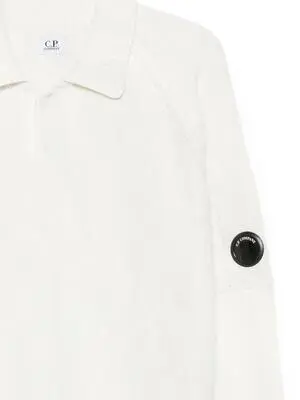 C.P. COMPANY Ribbed-knit Polo Shirt