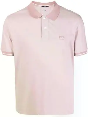 C.P. COMPANY Logo-embroidered Polo Shirt